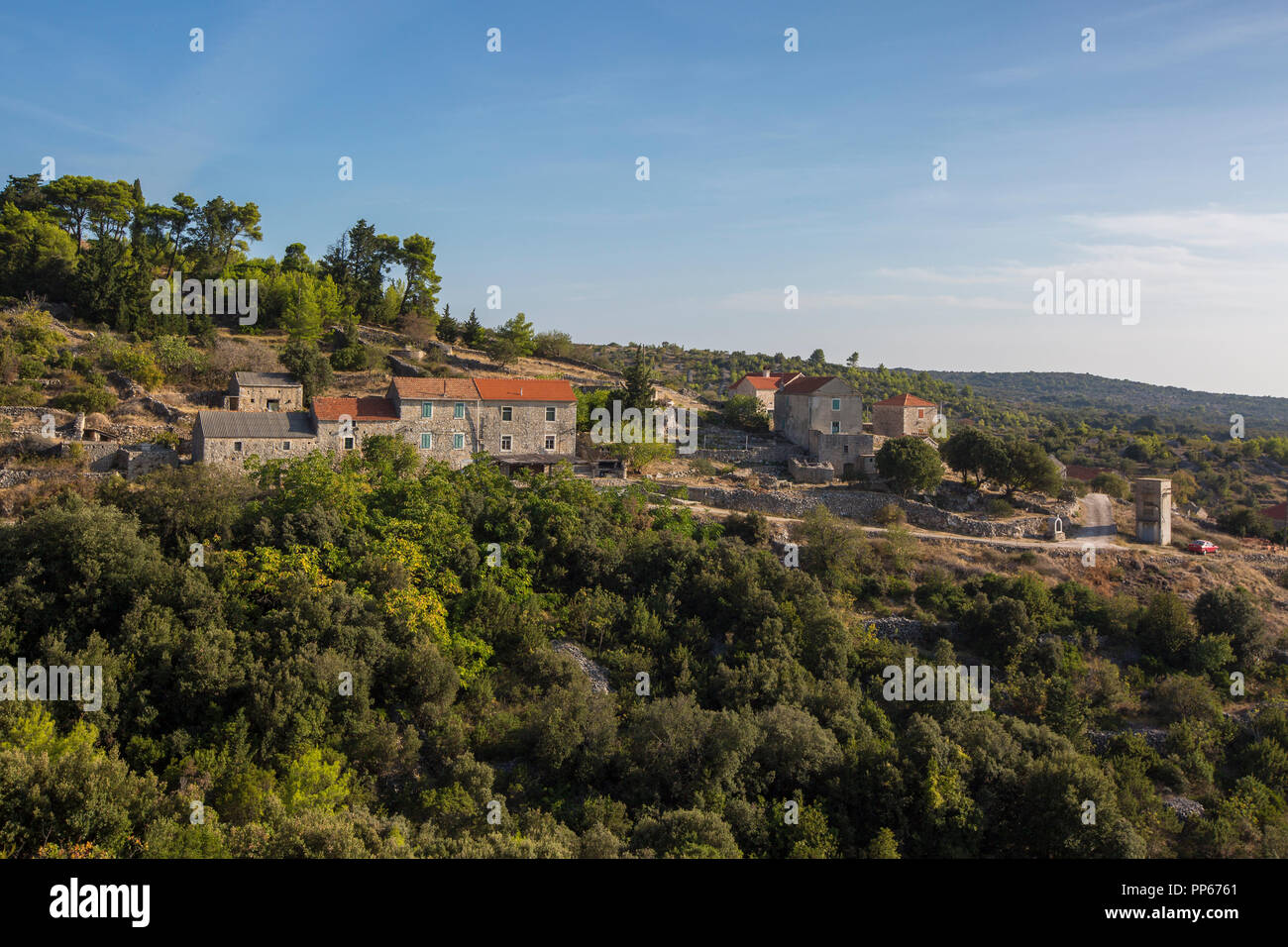 Village Velo Grablje on Hvar Island, Croatia 2018 Stock Photo - Alamy