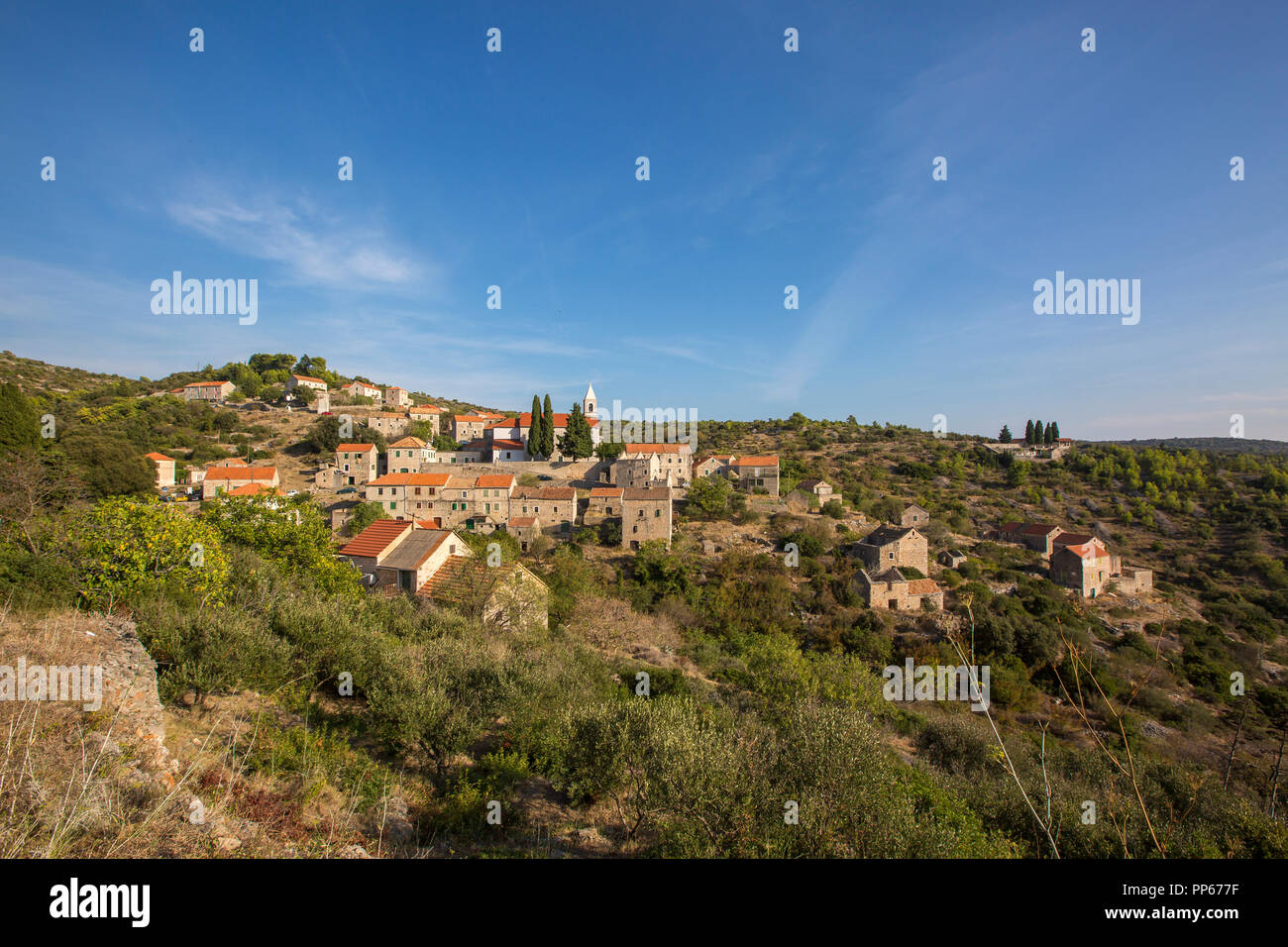 Village Velo Grablje on Hvar Island, Croatia 2018 Stock Photo - Alamy