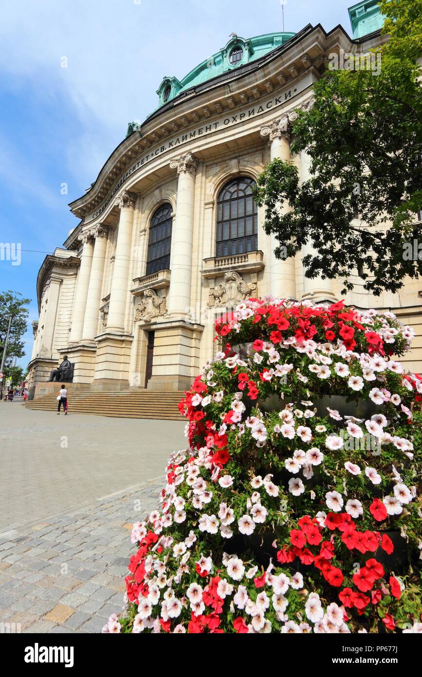 Sofia, Bulgaria - famous University of Sofia main building Stock Photo ...