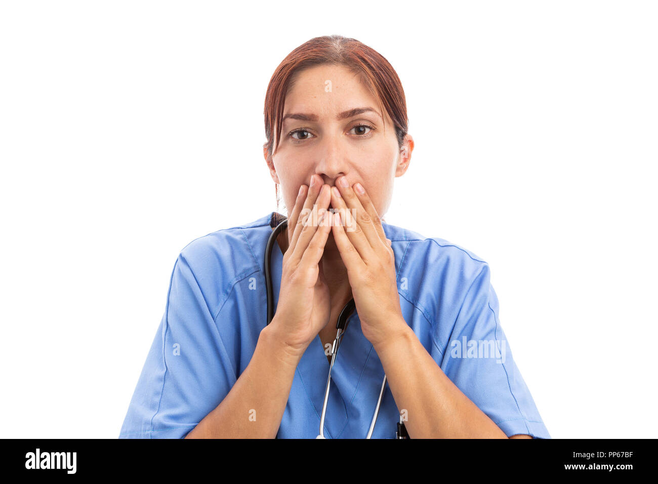 Angry female nurse hi-res stock photography and images - Alamy