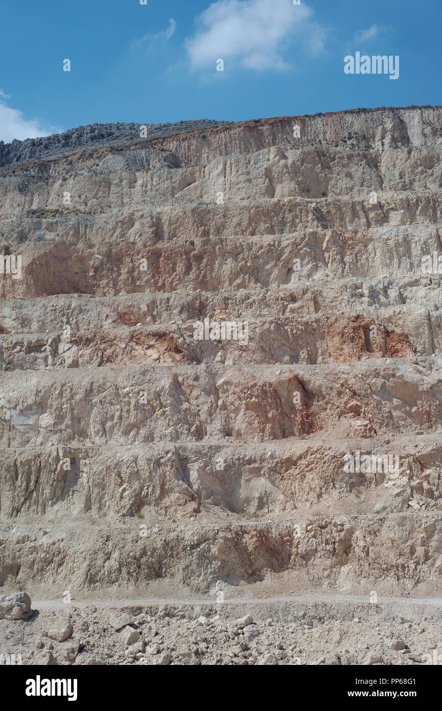 Quarry in mountain, soft stones Stock Photo - Alamy