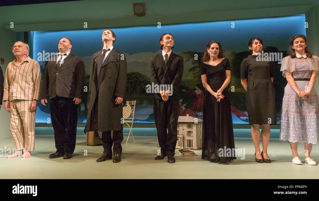 Curtain call, cast of Brian Friel's Aristocrats, Donmar Warehouse ...