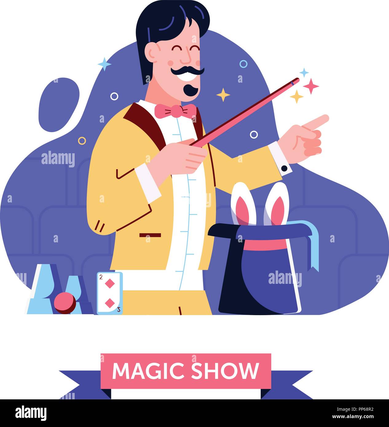 Bunny showing Stock Vector Images - Alamy