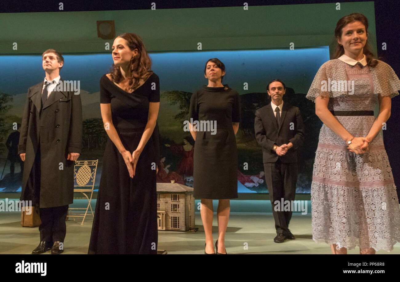 Curtain call, cast of Brian Friel's Aristocrats, Donmar Warehouse ...