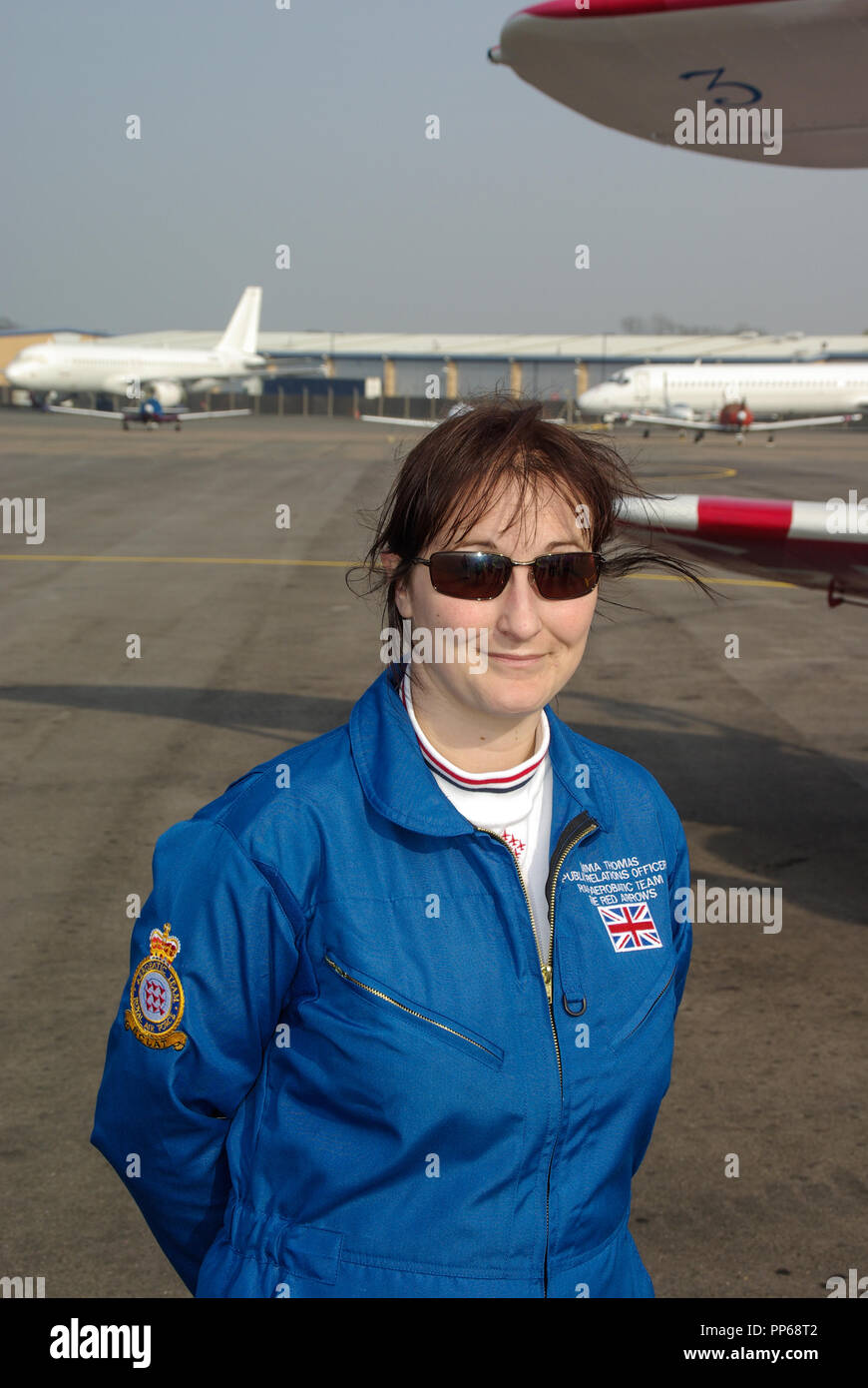 Emma Thomas, Public Relations Officer with the RAF, Royal Air Force Red ...
