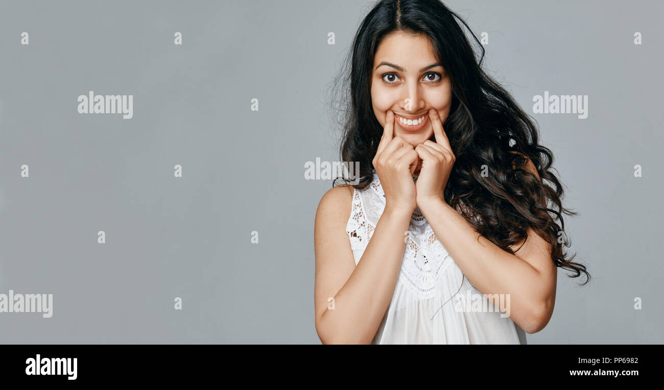 Stress smile concept hi-res stock photography and images - Alamy