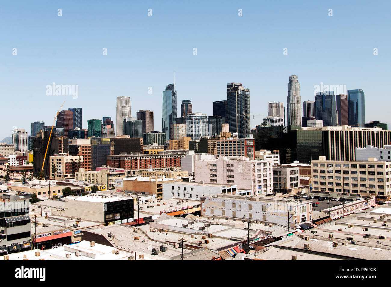 Ariel view of Los Angeles, California in summer time Stock Photo - Alamy