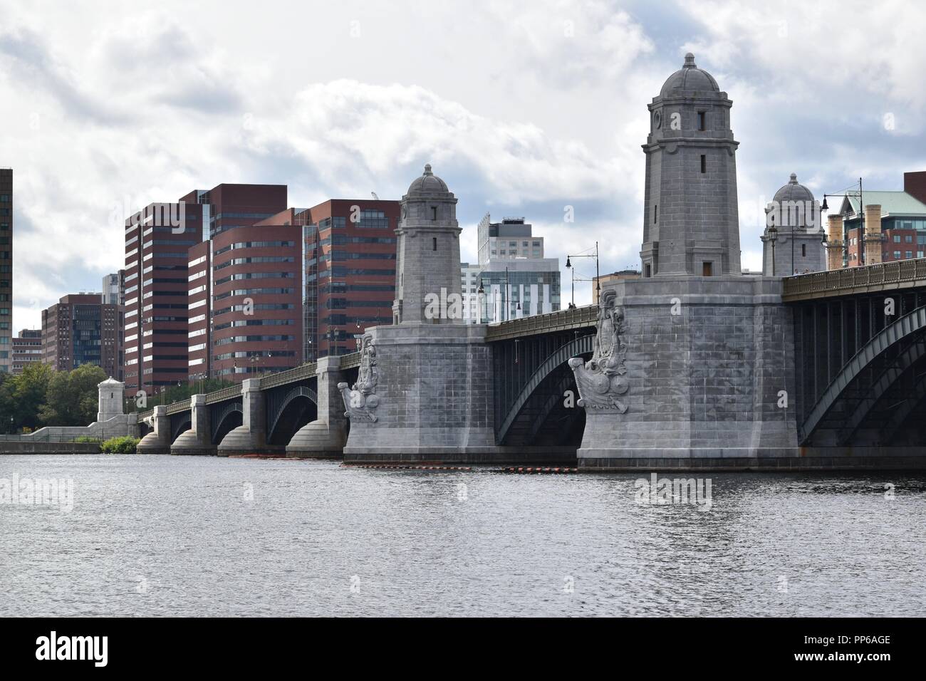 The historic Longfellow Bridge after its extensive renovation ...
