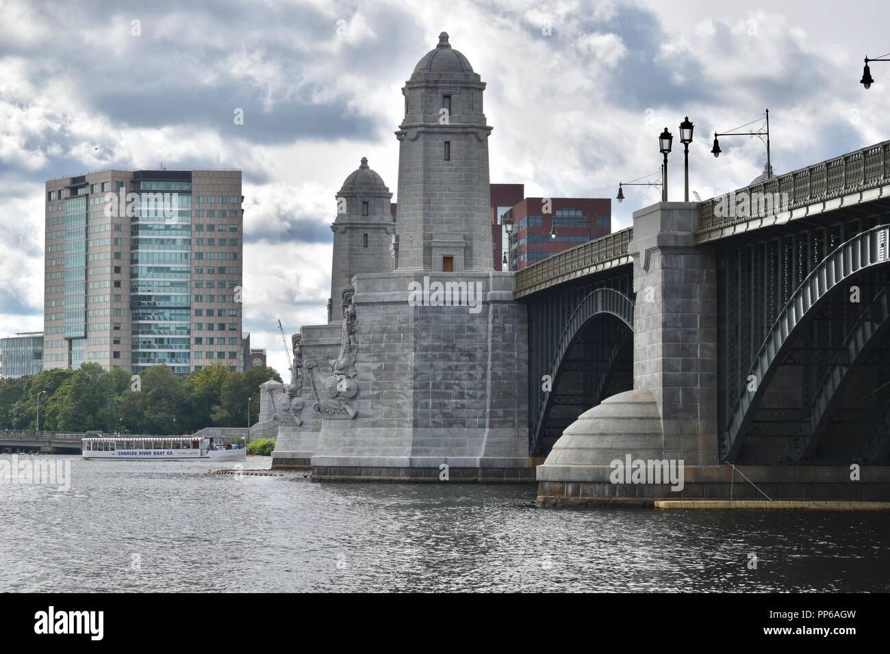 The historic Longfellow Bridge after its extensive renovation ...