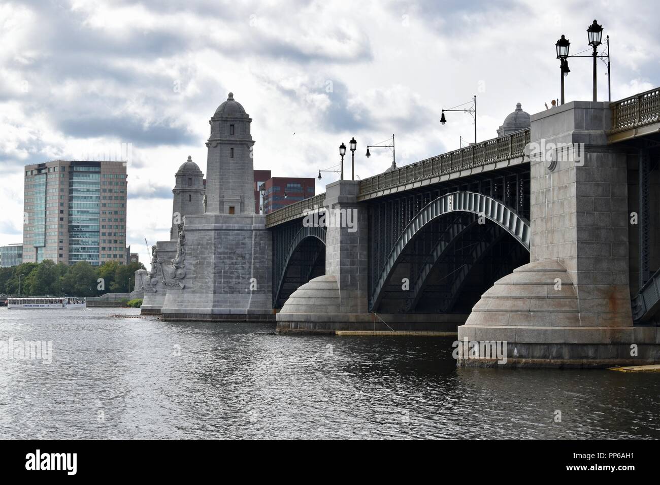 The historic Longfellow Bridge after its extensive renovation ...