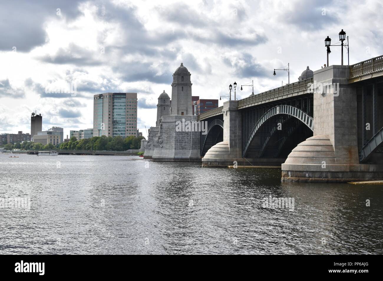 The historic Longfellow Bridge after its extensive renovation ...