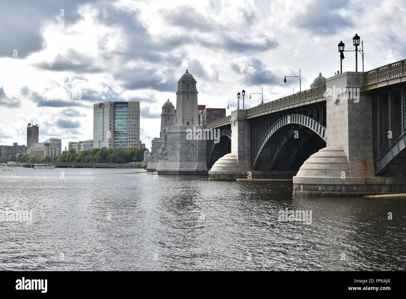 The historic Longfellow Bridge after its extensive renovation ...