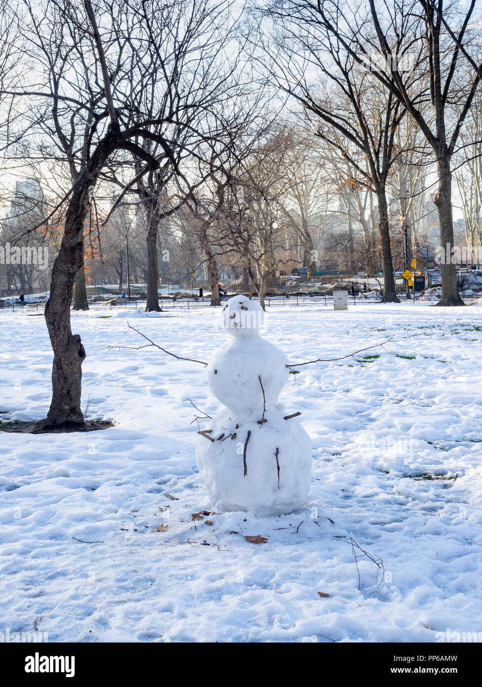 Central Park Snow And Seasons High Resolution Stock Photography and ...