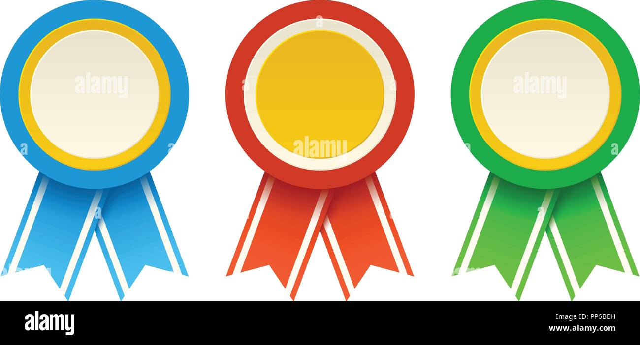 colorful set of medals Stock Vector Image & Art - Alamy