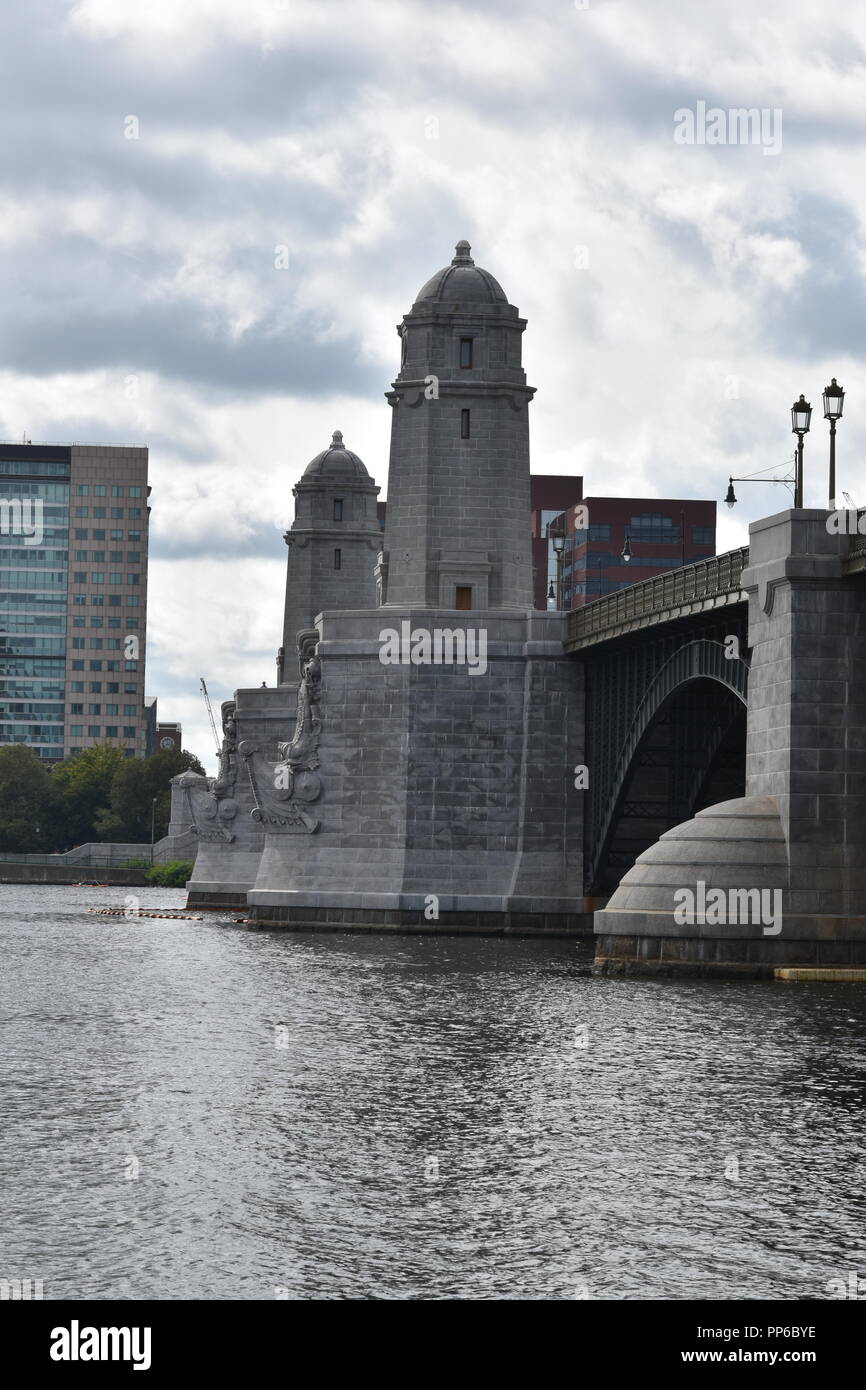 The historic Longfellow Bridge after its extensive renovation ...