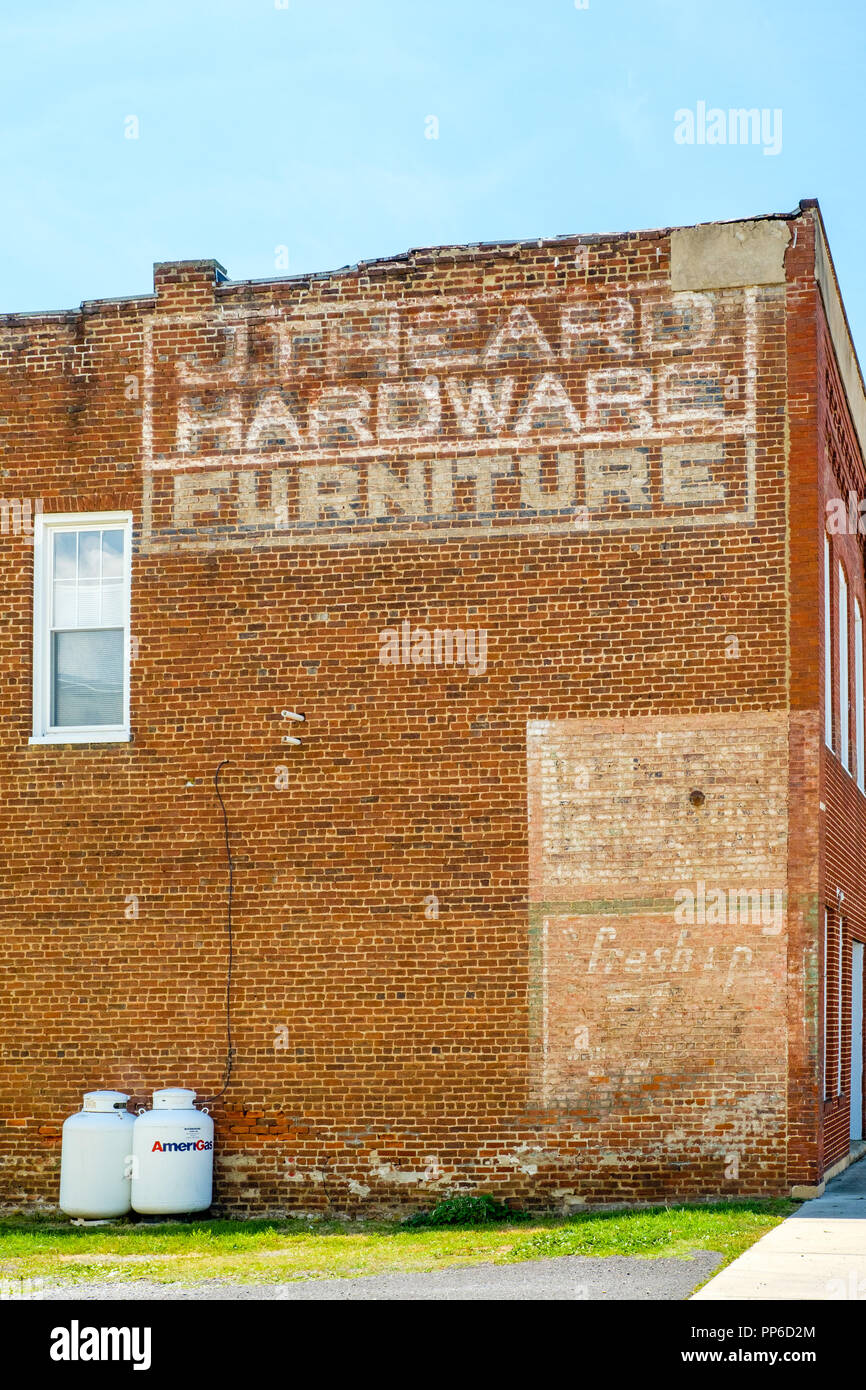 Ghost signs, 417 West Spotswood Trail, Elkton, Virginia Stock Photo - Alamy