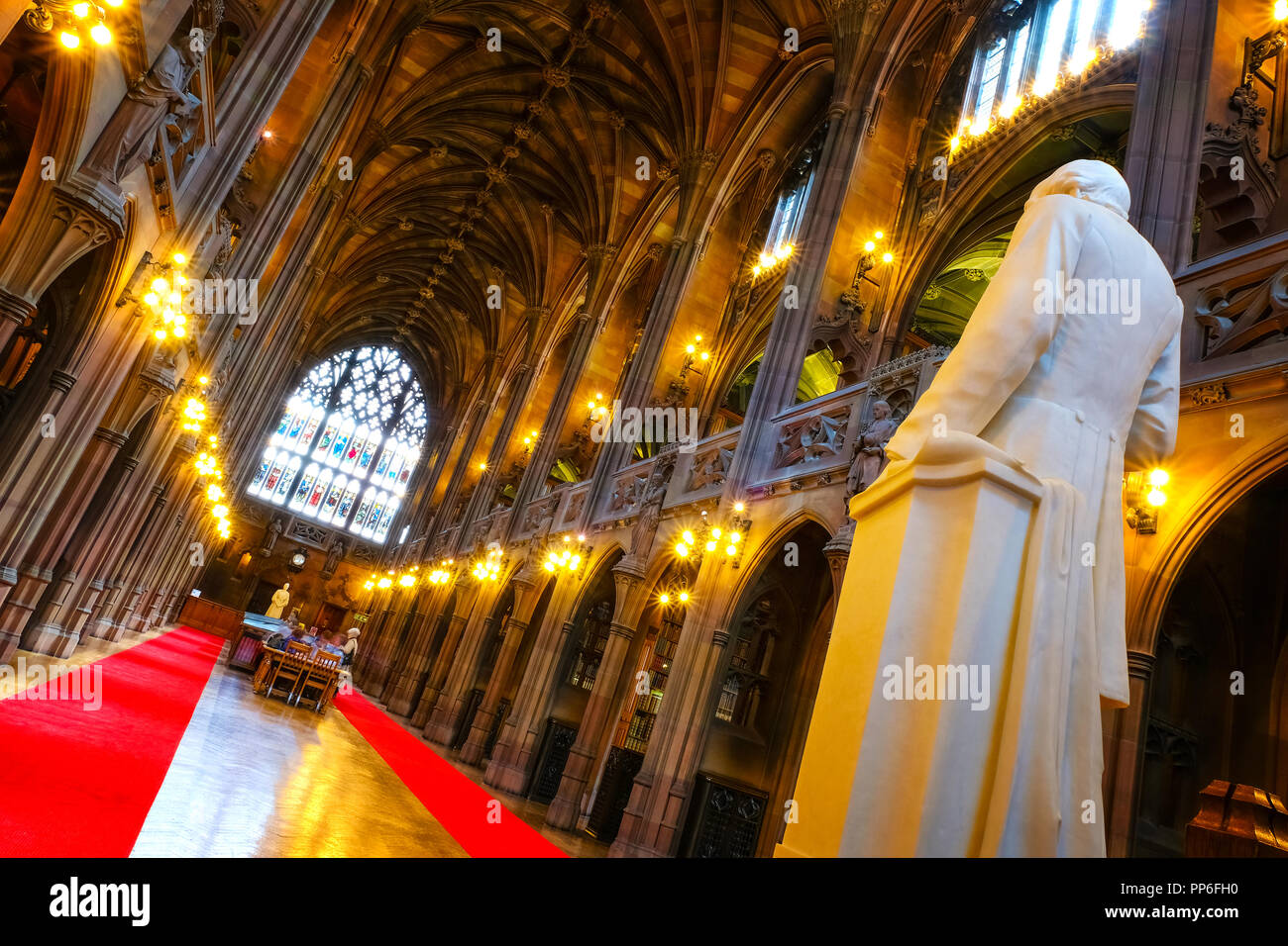 Manchester, UK - May 18 2018: John Rylands Library built in 1988 by ...