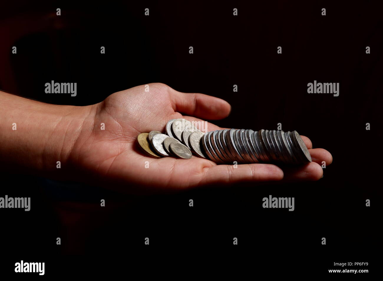 Handful cash hi-res stock photography and images - Alamy