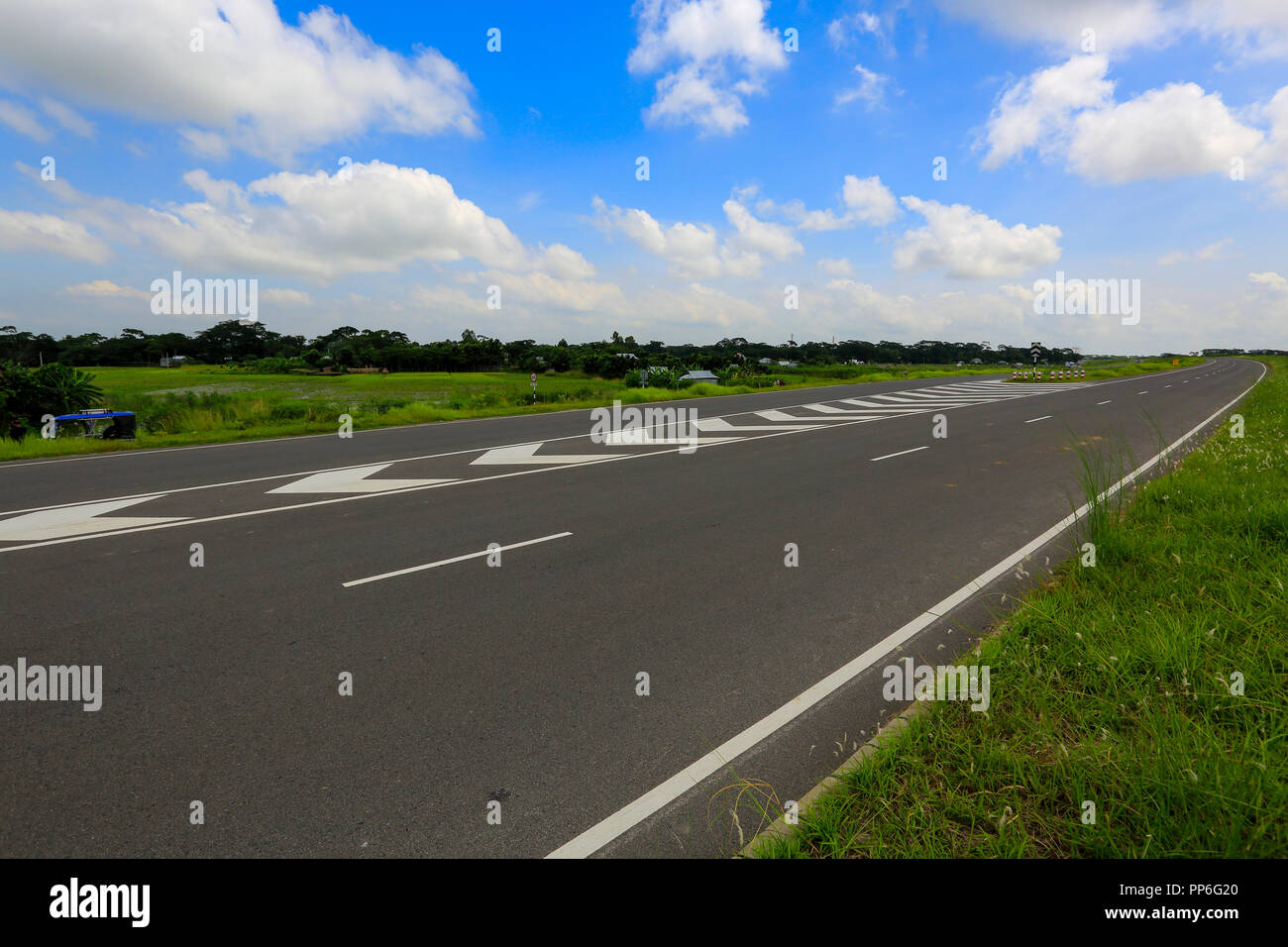 Padma bridge approach roads at Zajira in Shariatpur. Bangladesh Stock ...