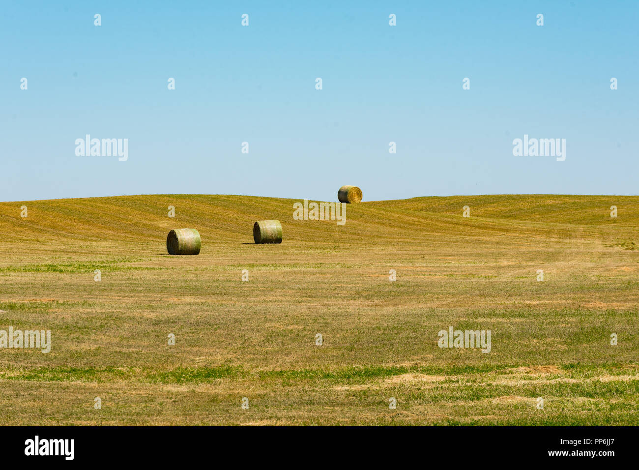 Beautiful scenery of farmland in the foothills of Alberta Canada, with ...