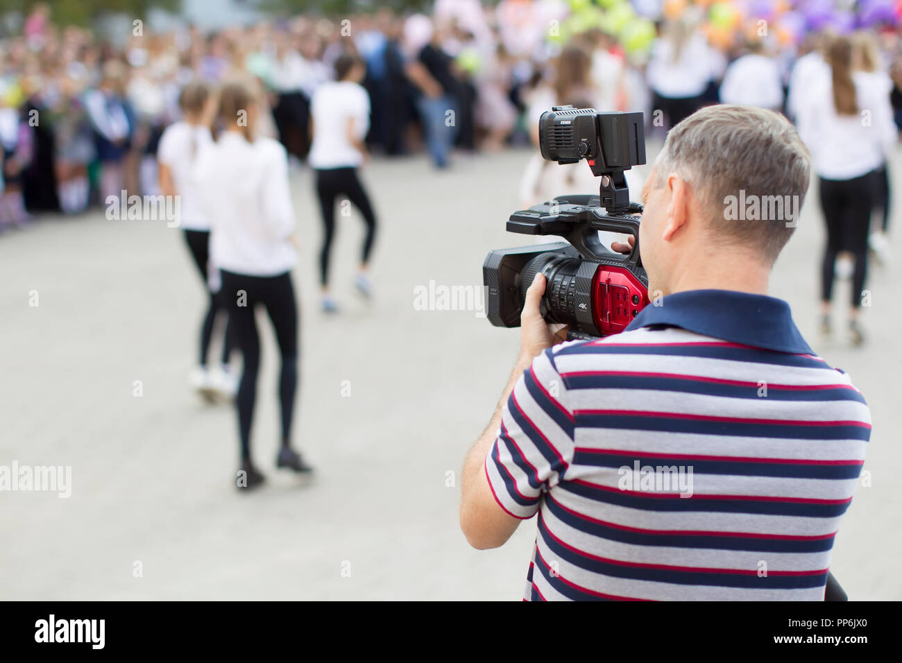 School reporter at work hi-res stock photography and images - Alamy