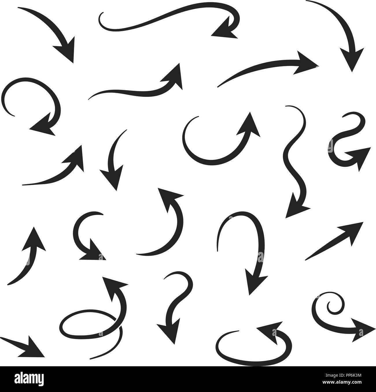 Arrows. Hand written filigree set Stock Vector Image & Art - Alamy