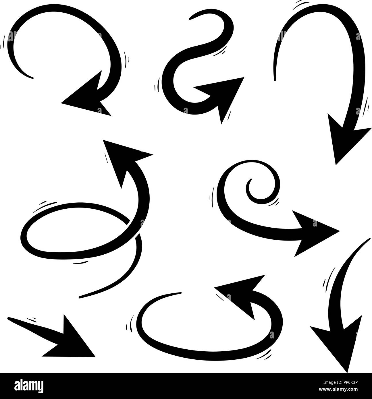 Arrows. Hand written set Stock Vector Image & Art - Alamy