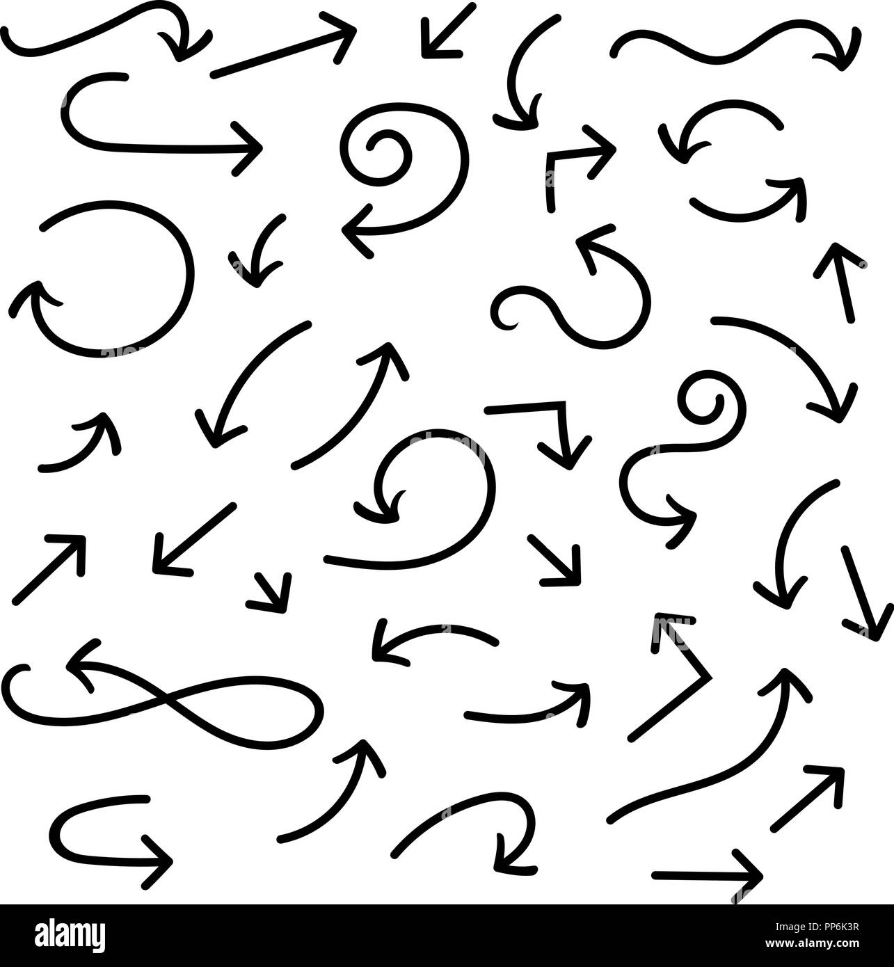 Arrows. Hand written filigree set Stock Vector Image & Art - Alamy