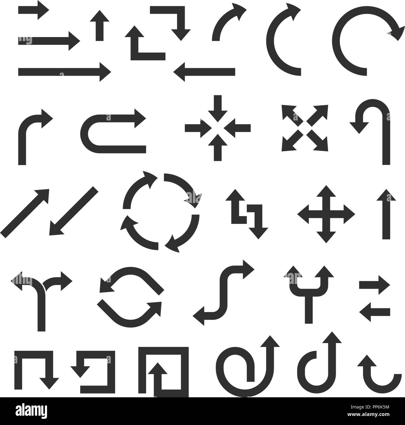 Arrows abstract bold Black and White Stock Photos & Images - Alamy