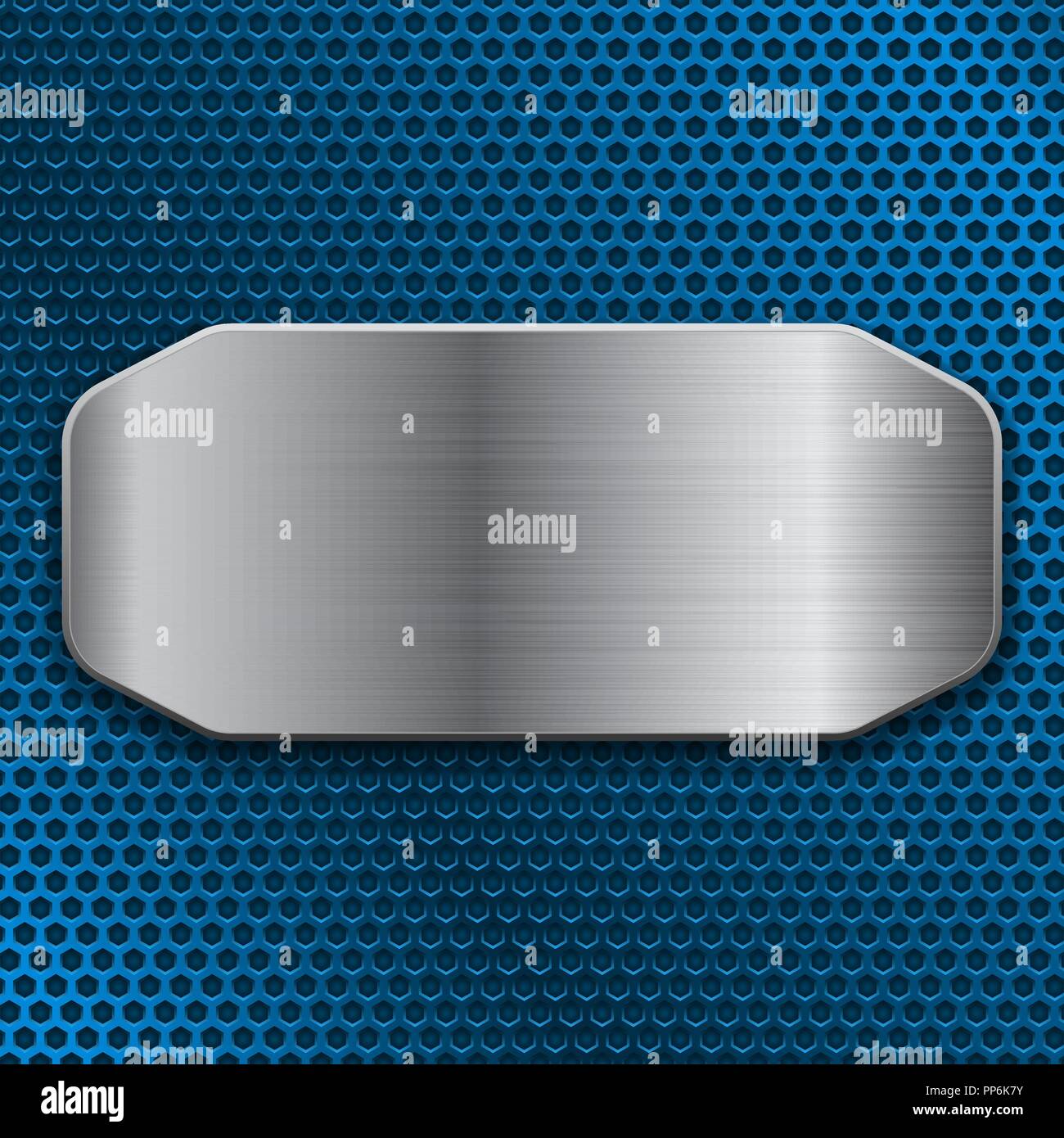 3d blue perforated metal texture hi-res stock photography and images ...