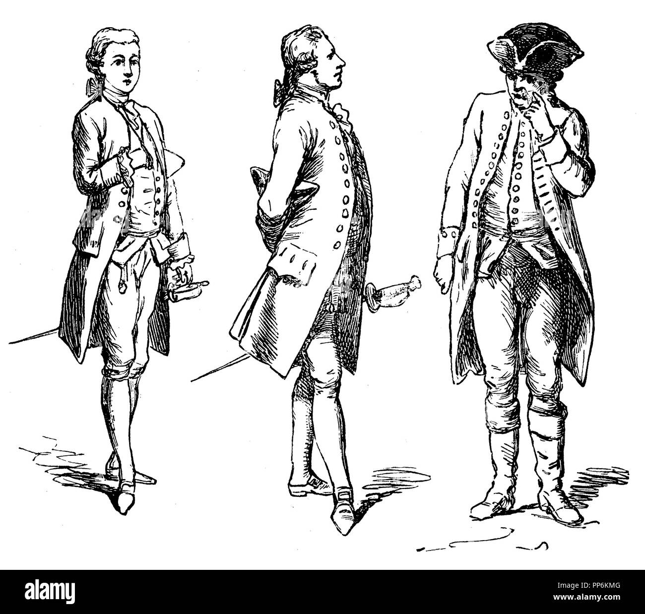 1780 mens clothing hi-res stock photography and images - Alamy