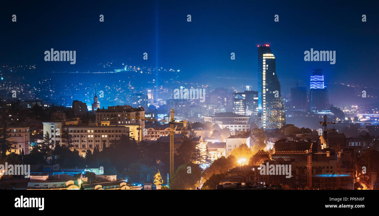 Tbilisi, Georgia. Construction Development Of Architecture On ...