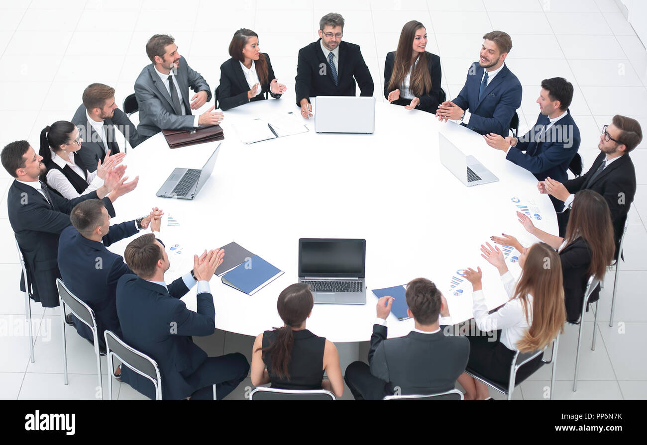 meeting business partners in the conference room Stock Photo - Alamy