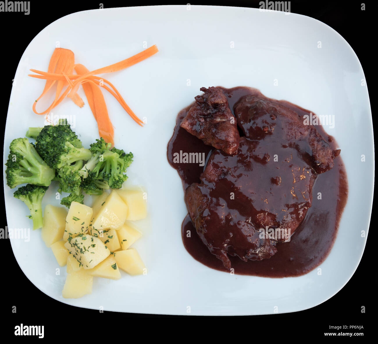 fresh food on the plate Stock Photo - Alamy