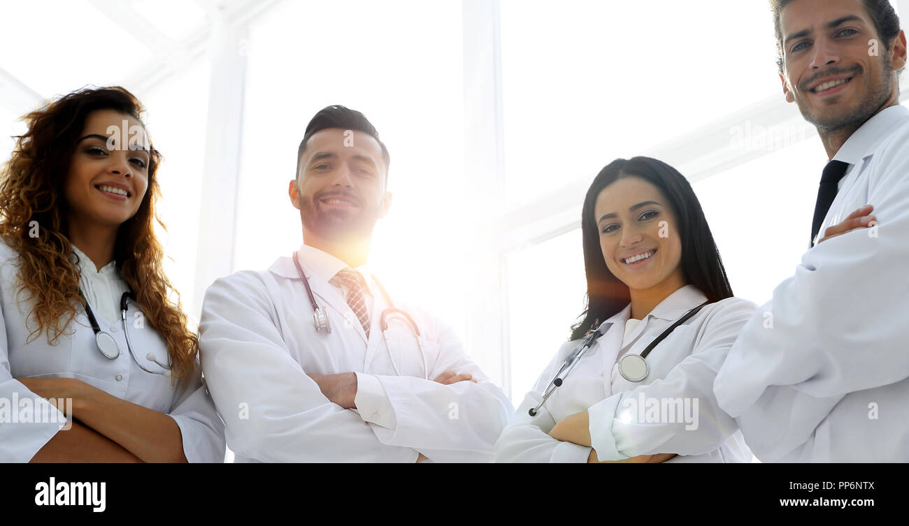 closeup.a group of doctors Stock Photo - Alamy