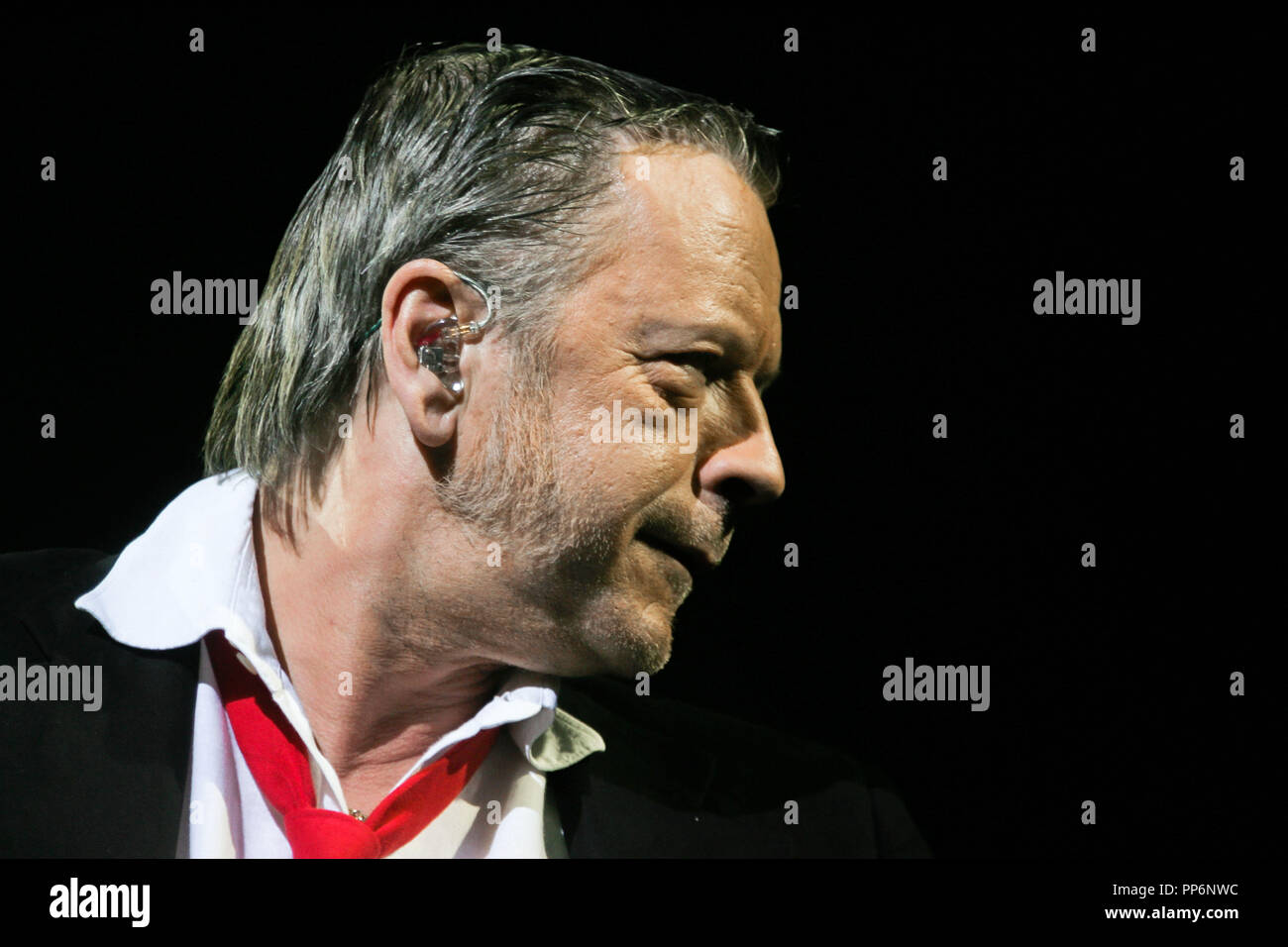 Singer Renaud on stage (2007 Stock Photo - Alamy