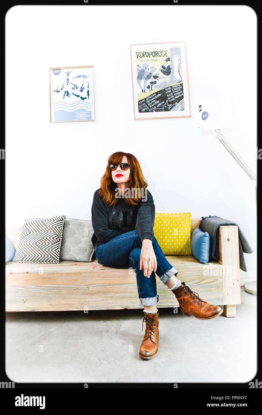 Portrait of Shannon Wright, American folk and rock singer-songwriter ...