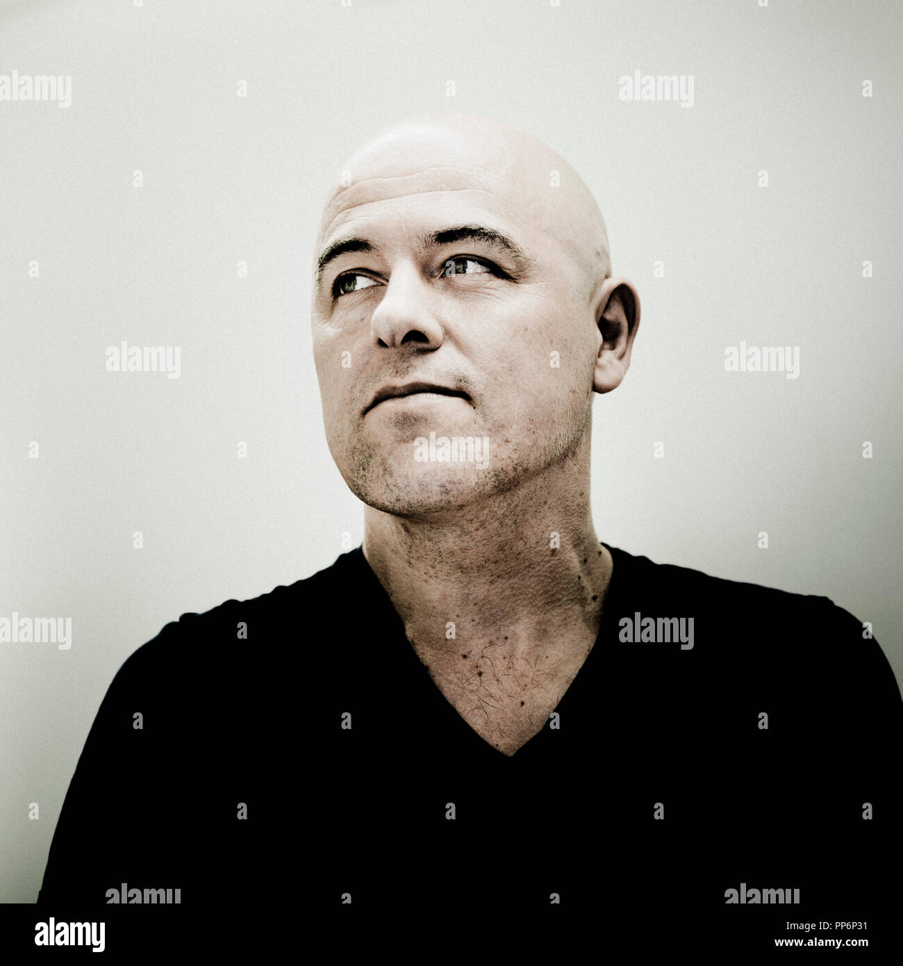 Brest (Brittany, north-western France). Portrait of Dominique A, French ...