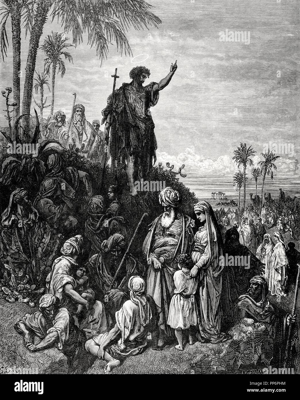 The New Testament. John the Baptist Preaches in the Wilderness. Mark 1a ...