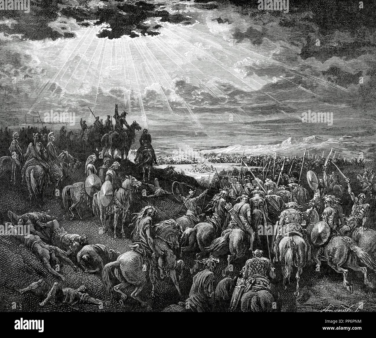 Joshua Commanding the Sun to Stand Still. Jos 10:13. And the sun stood ...