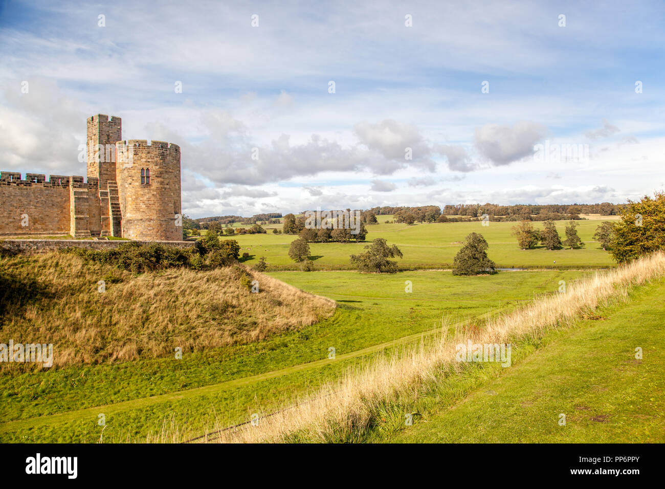 Alnwick castle and grounds seat of the Percy family and ancestral home ...