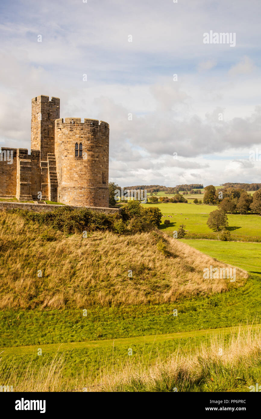 Alnwick castle and grounds seat of the Percy family and ancestral home ...