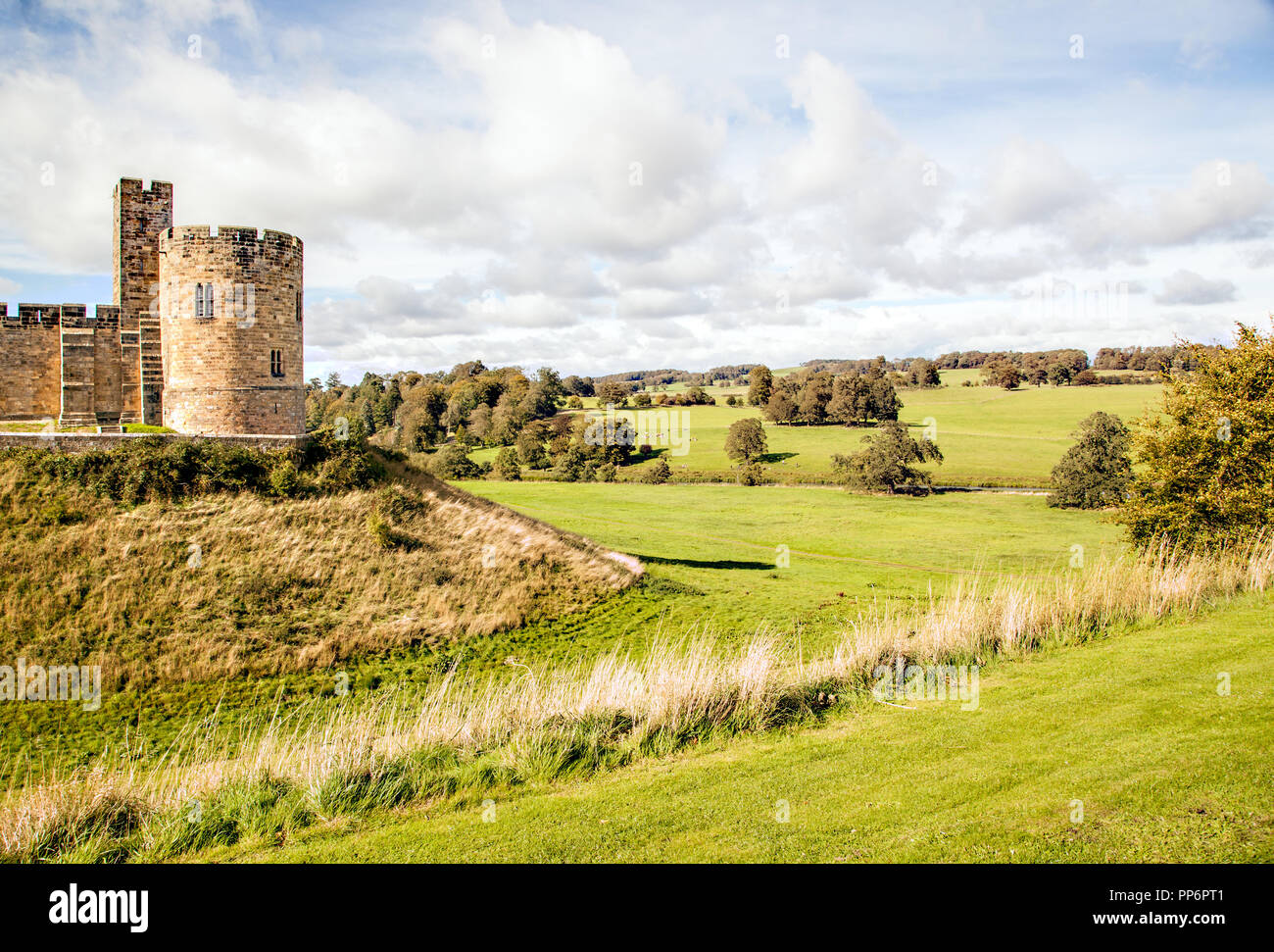 Alnwick castle and grounds seat of the Percy family and ancestral home ...