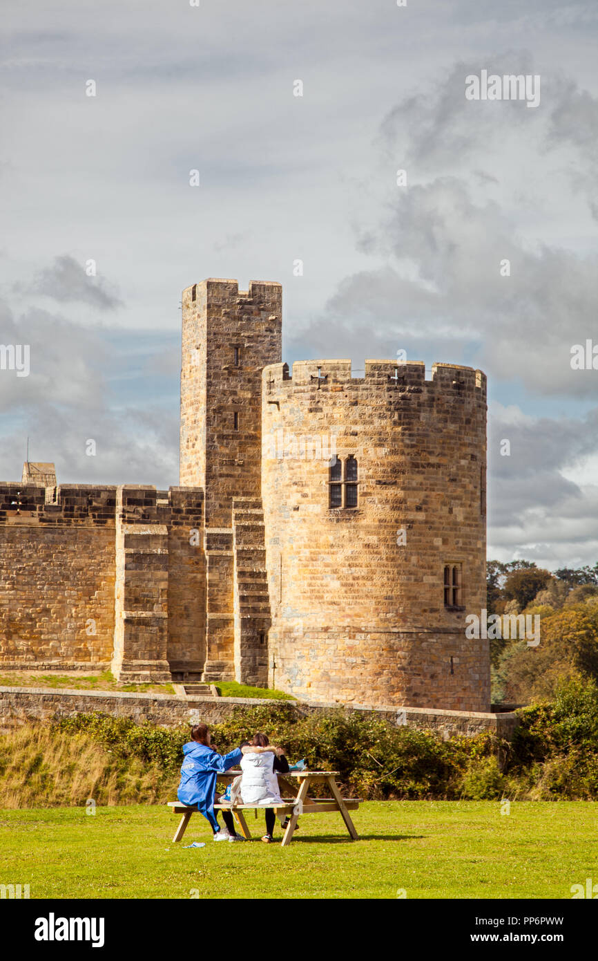 Alnwick castle and grounds seat of the Percy family and ancestral home ...