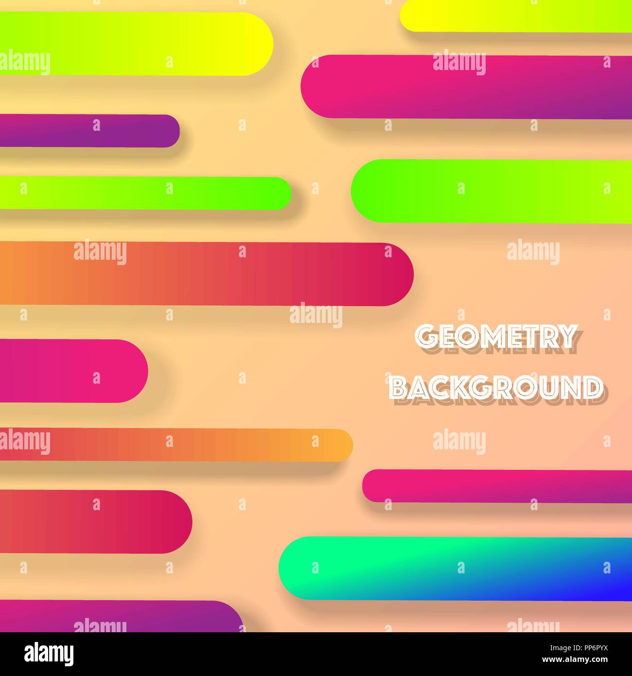 Abstract background with different color elements and sample text Stock ...