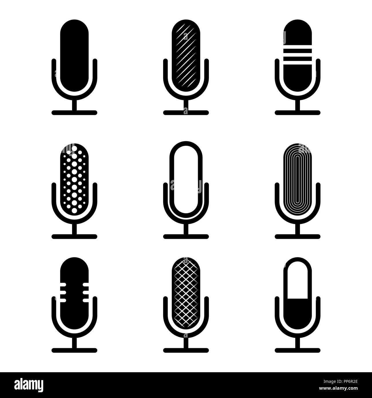 Microphone vector hi-res stock photography and images - Alamy