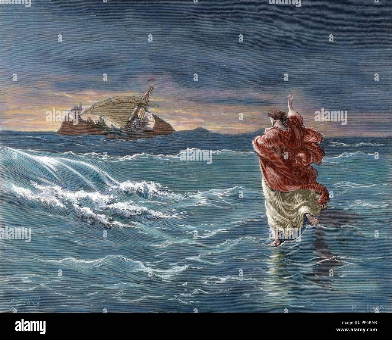 Jesus walks on water hi-res stock photography and images - Alamy