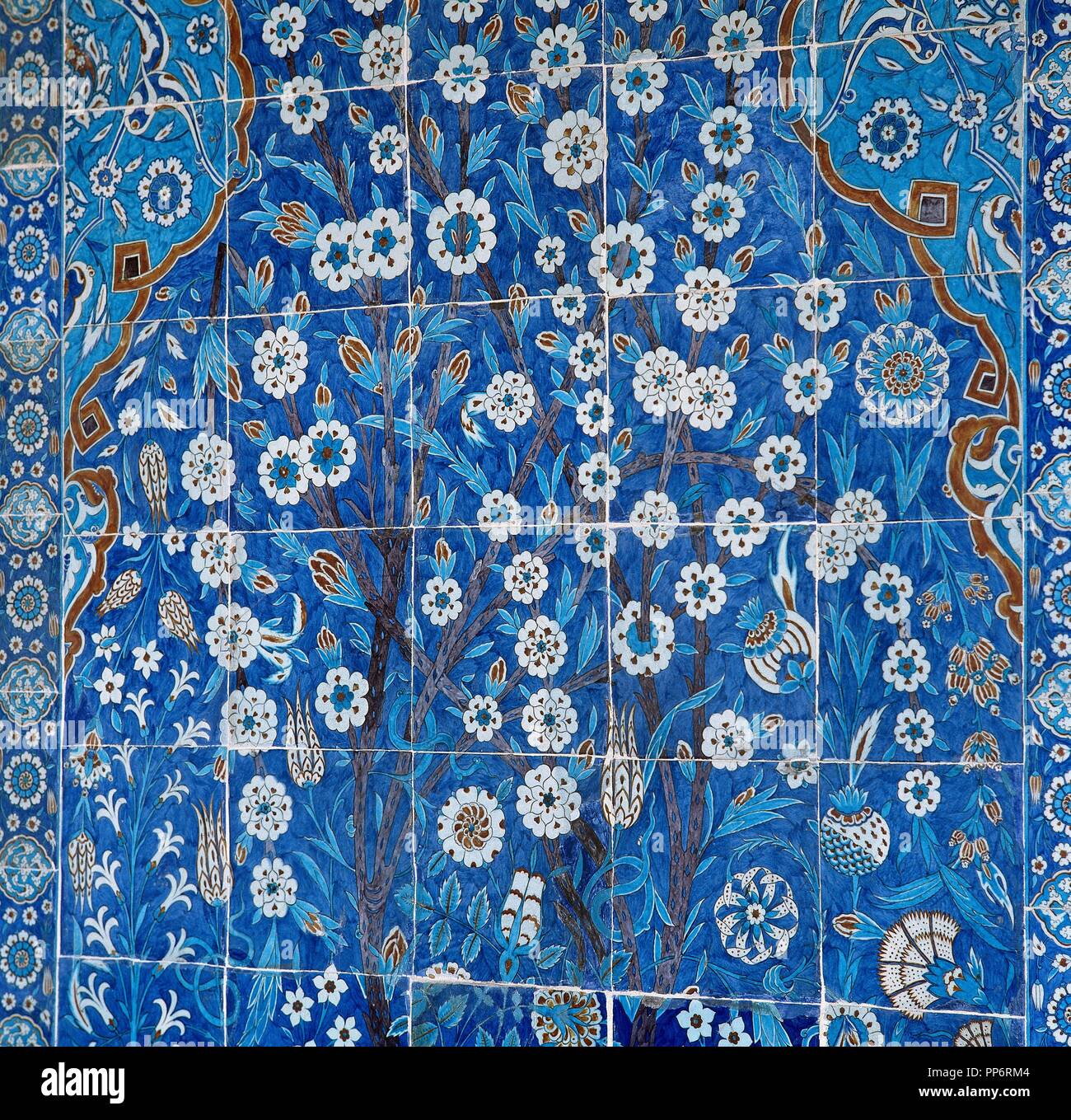 Turkey. Istanbul. Rustem Pasha Mosque. Designed by Mimar Sinan. Ottoman ...