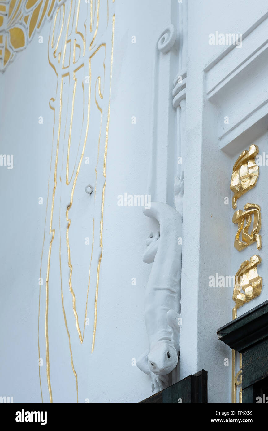 The secession building at Vienna, built in 1897 by Joseph Maria Olbrich ...