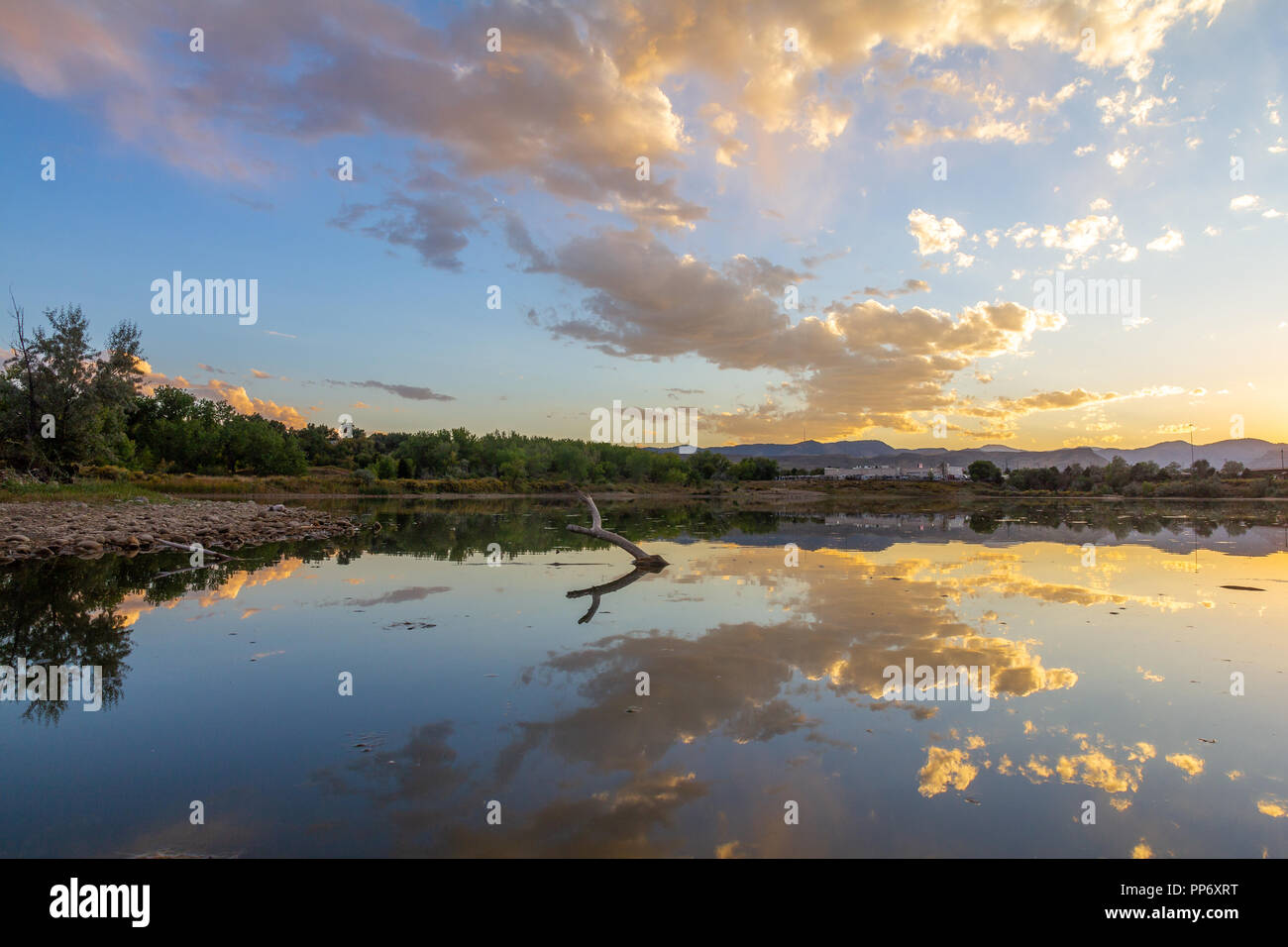 Sunset in the Wheat Ridge Green Belt, Wheat Ridge Colorado, USA Stock ...